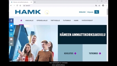 Wihi-ohjeet: Opiskelijan aihe-ehdotus - HAMK Kaltura