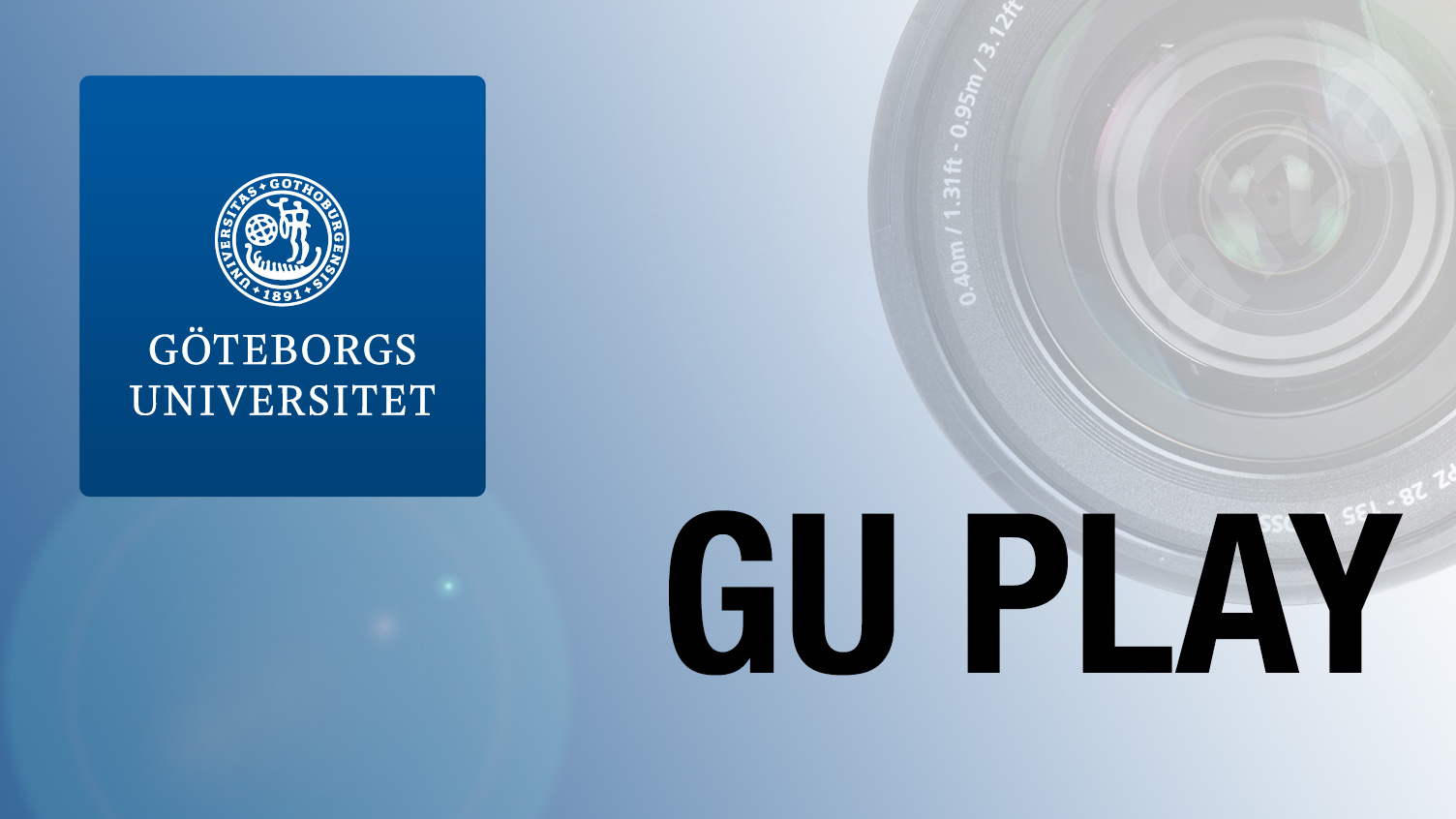 GU Play, Göteborgs universitet - startsidan