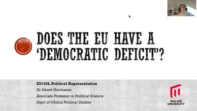 ES150L - The European Union's 'Democratic Deficit'? - MauPlay