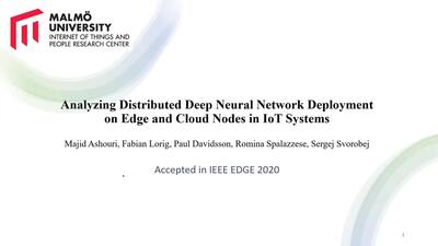 Analyzing Distributed Deep Neural Network Deployment on Edge and Cloud Nodes in IoT Systems ...