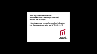 Anne Harju och Annika Åkerblom om sitt forskningsprojekt - Space and ...