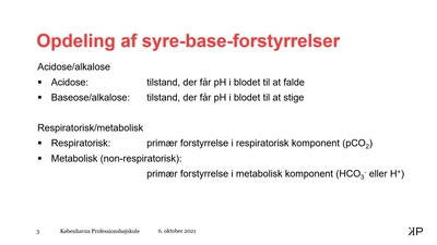 syre-base-forstyrrelser - KP video